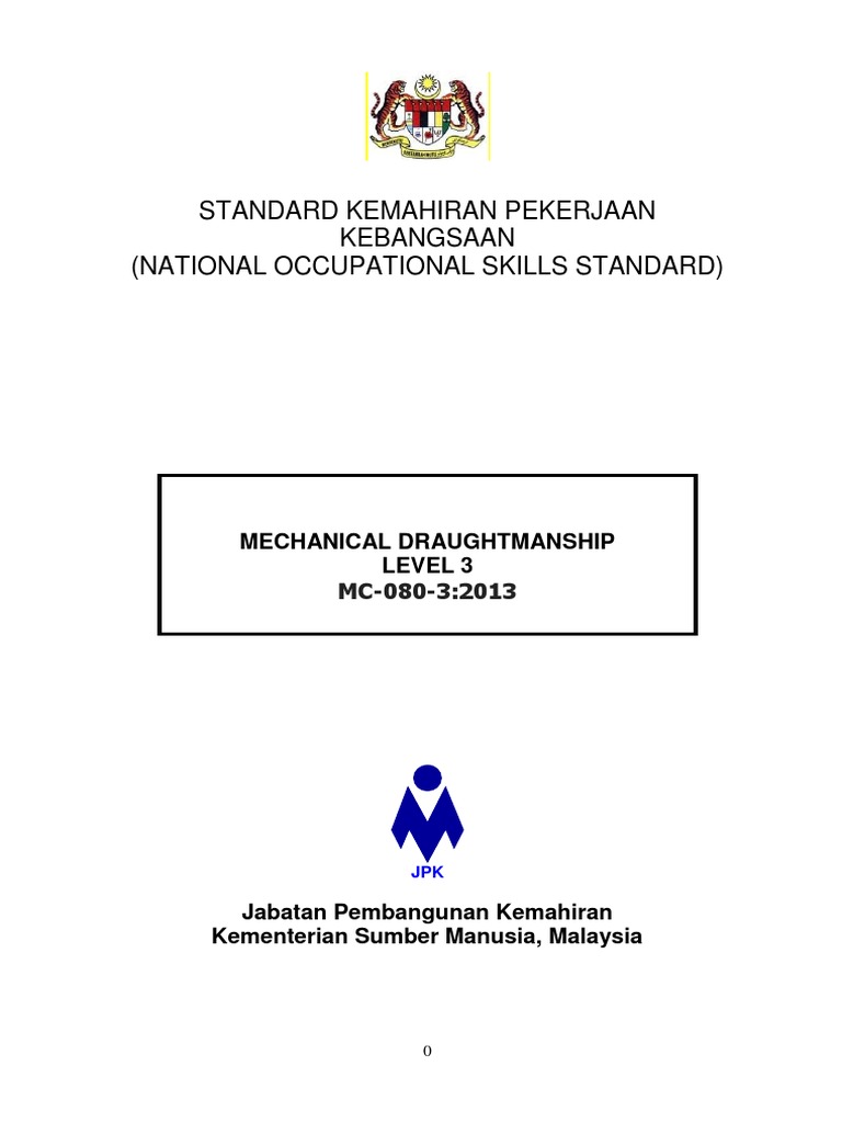 NOSS 2013-Mech Draughtsmanship - L3 MC-080-3 2013 | PDF | Technical Drawing | Employment