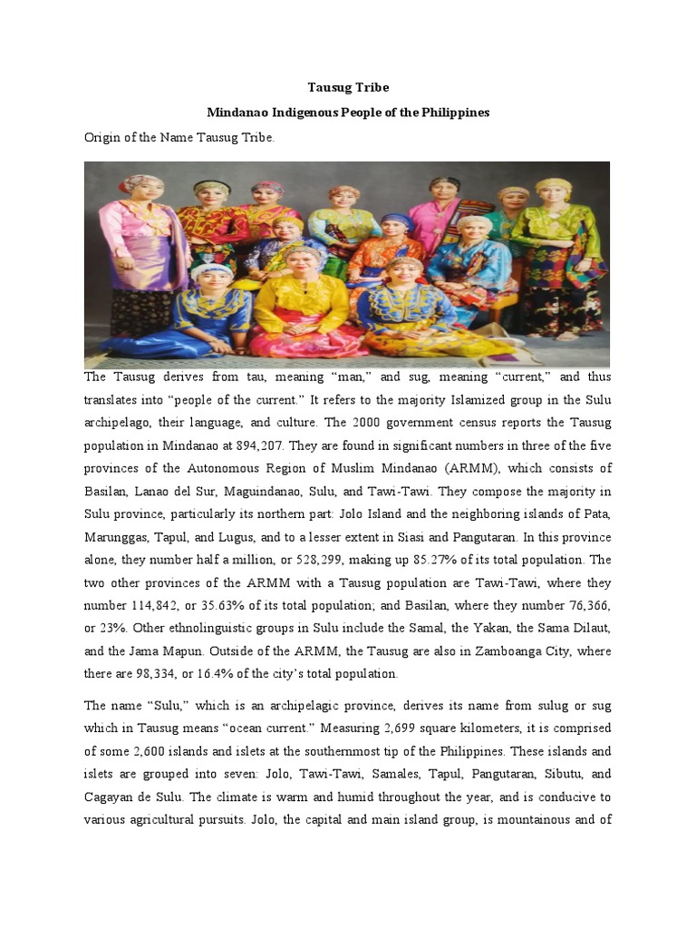 Tausug Tribe 1 | PDF
