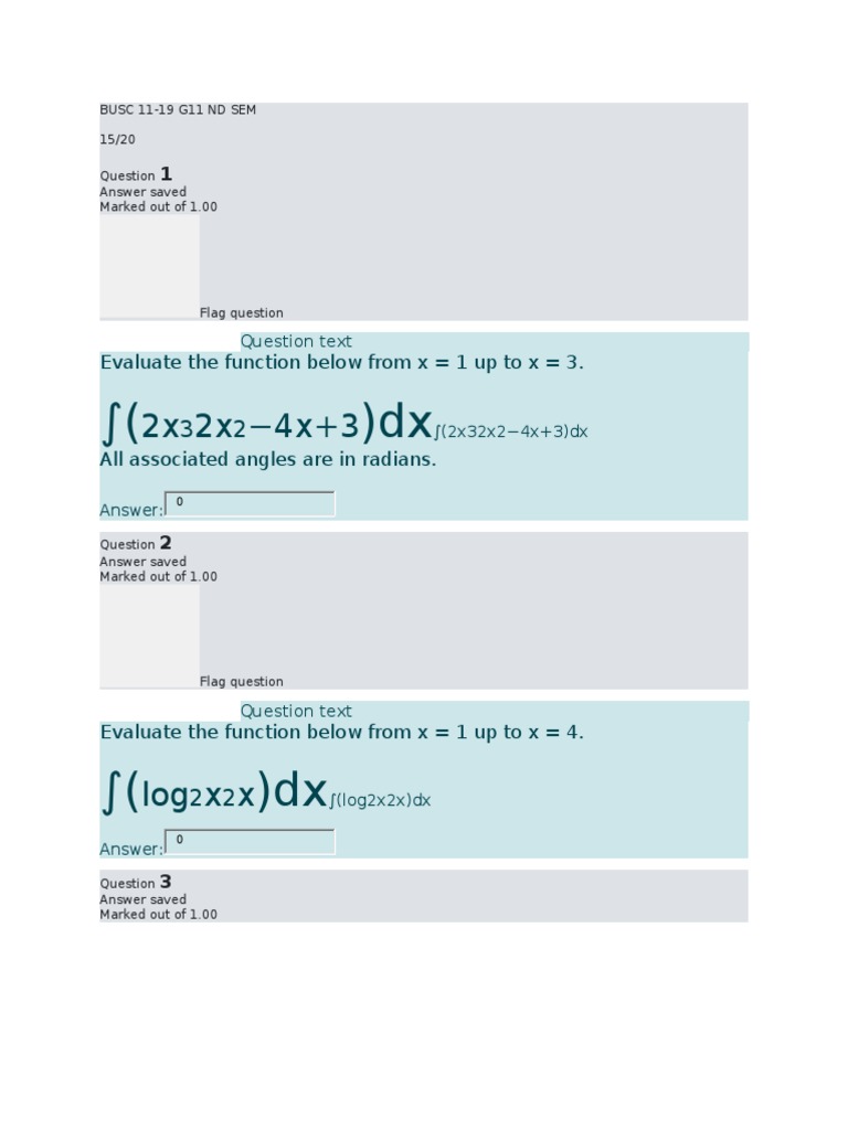 Basic Cal 1 | PDF | Integral | Elementary Mathematics