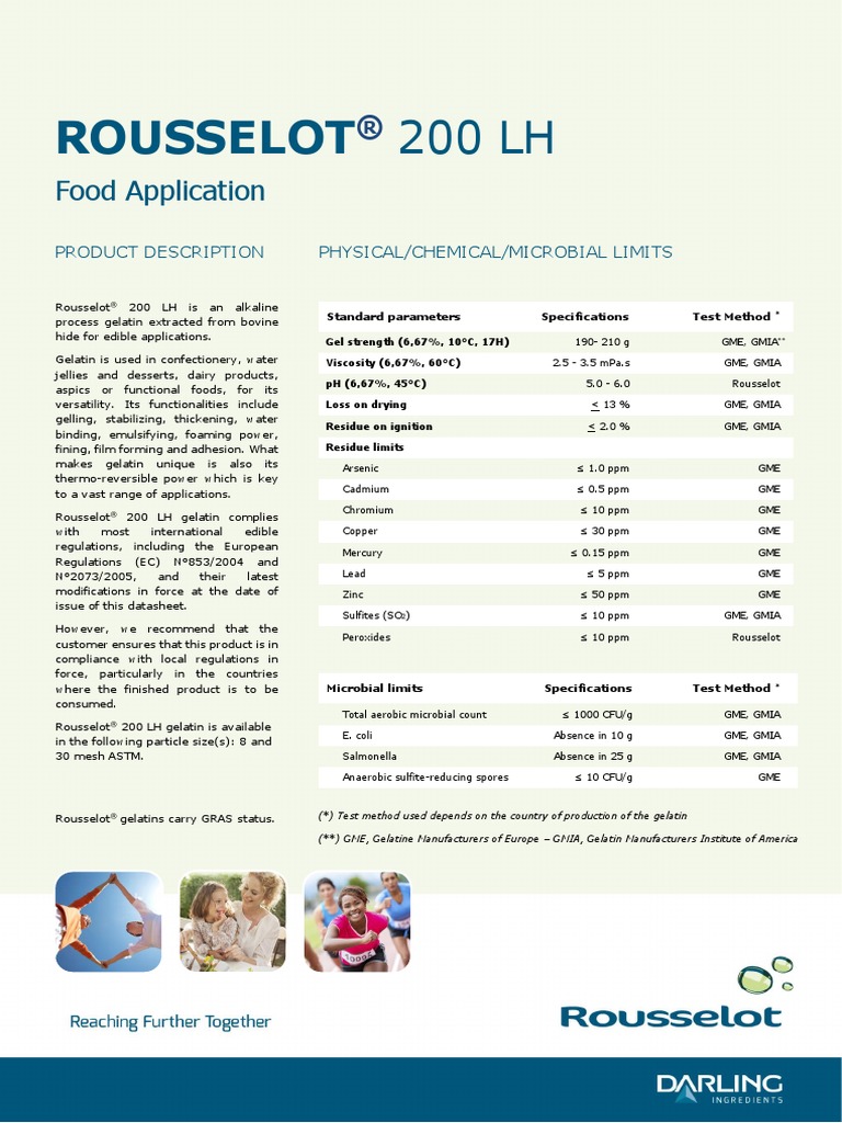 EMEA F STD 200LH V5-Aug2018 | PDF | Gelatin | Materials