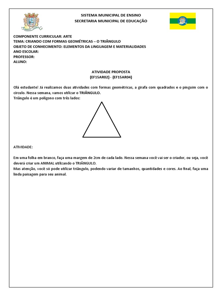 Atividade Com Triângulo | PDF