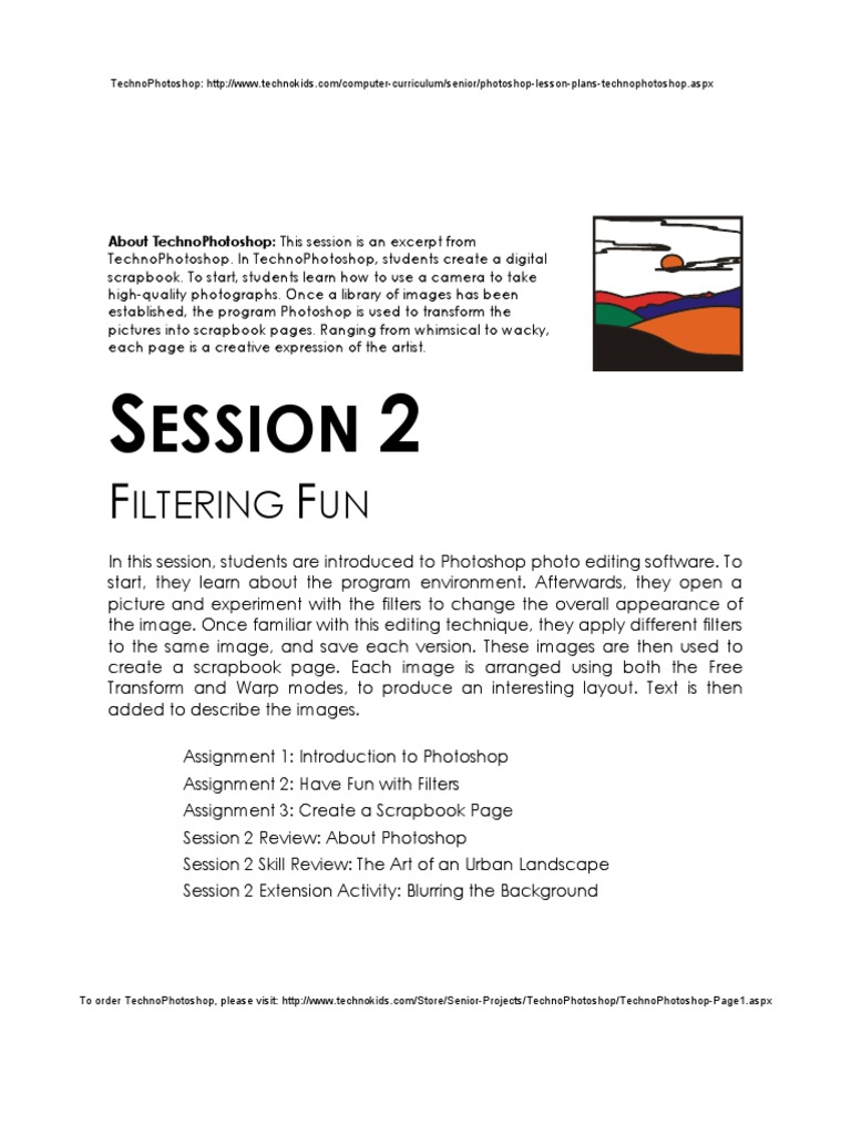 Photoshop Lesson Plan | Download Free PDF | Adobe Photoshop | Image Editing