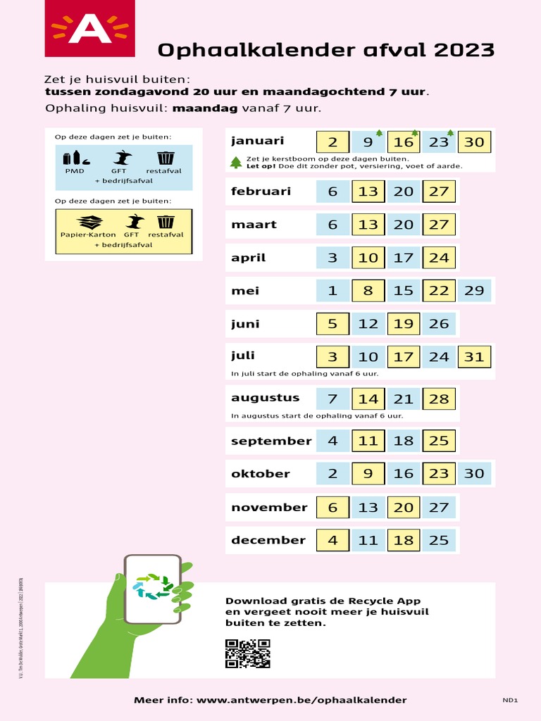 Ophaalkalender nd1 | PDF