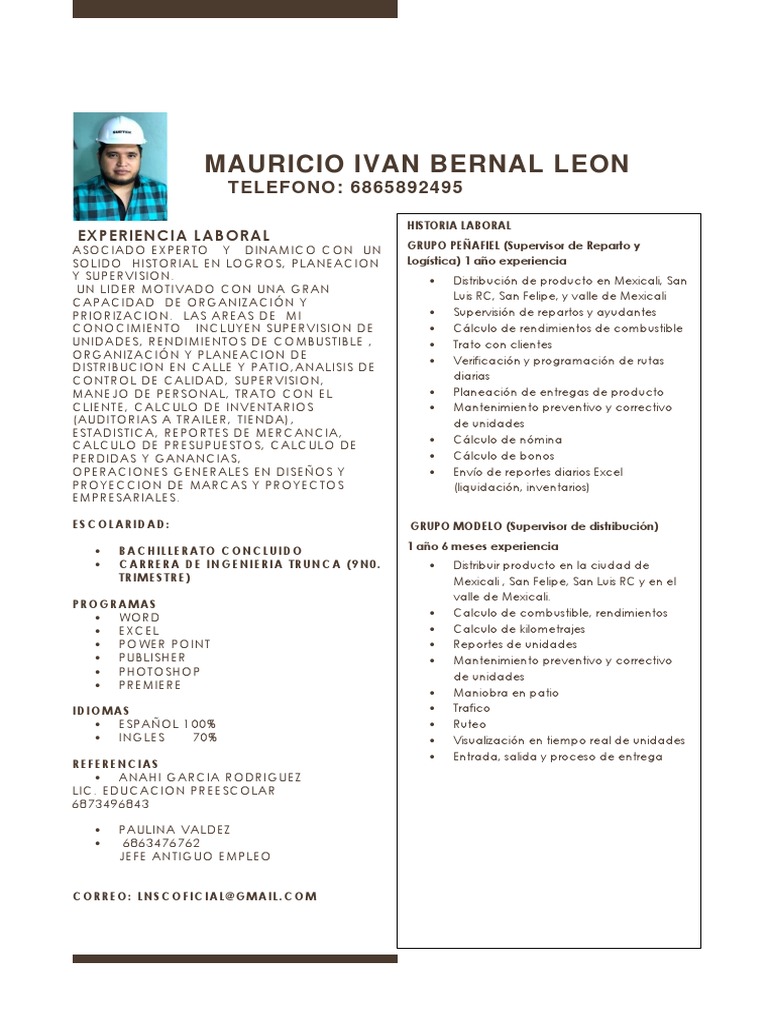 Mauricio Bernal - CV 2023 | PDF