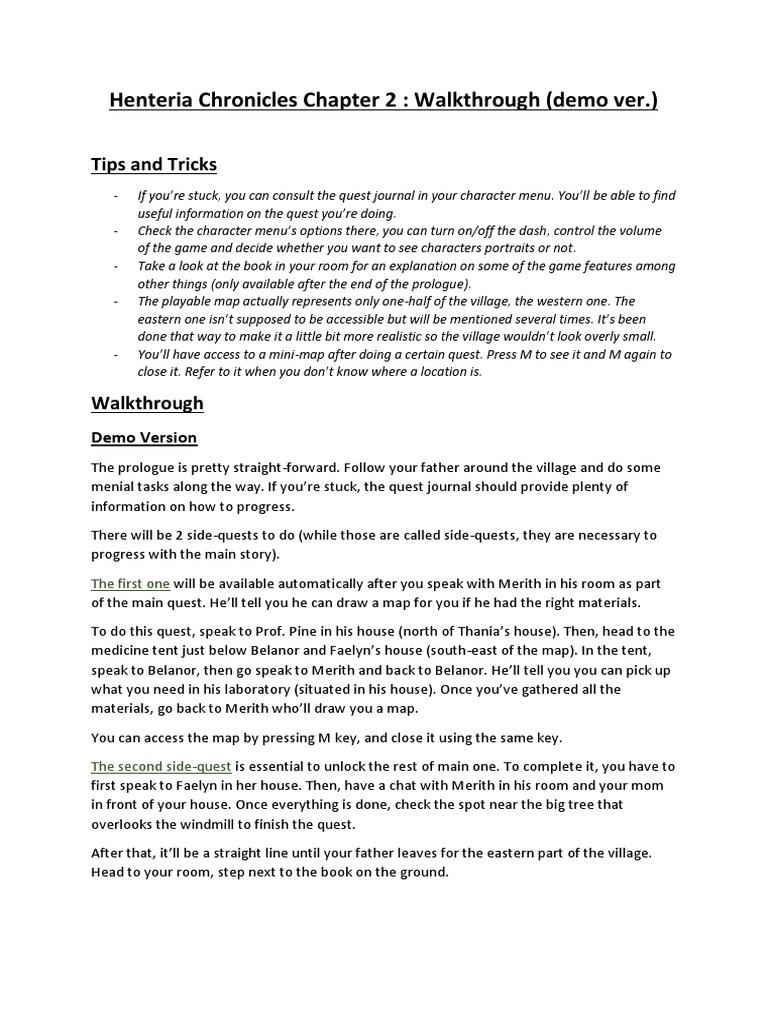 Walkthrough (Update 1 Version) | PDF