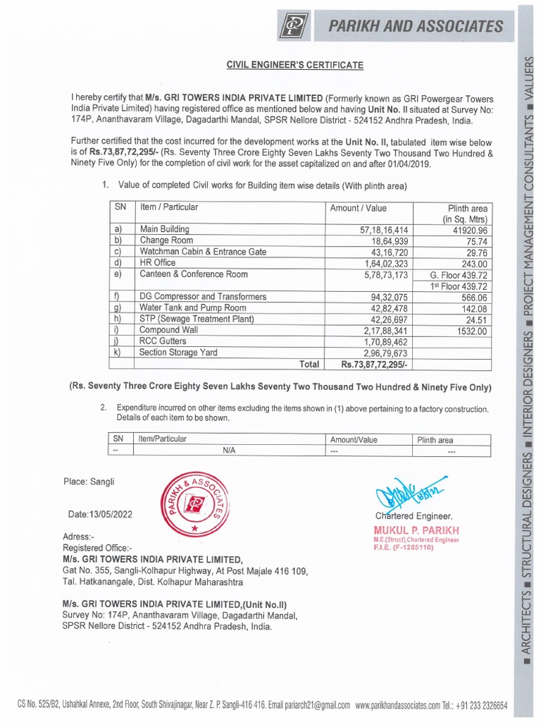Civil Certificate | PDF