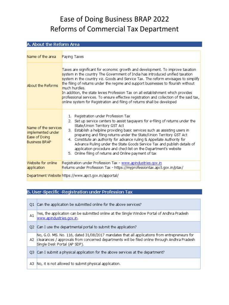 Factsheet For Commercial Tax Services-1 | PDF | Taxes | Economies