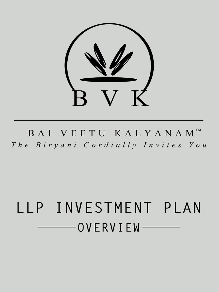BVK LLP Investment Plan | PDF