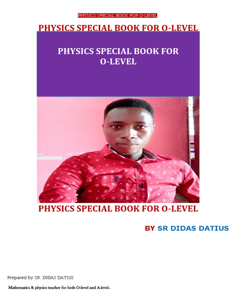 Physics Special Book For o Level | PDF | Fires | Measurement