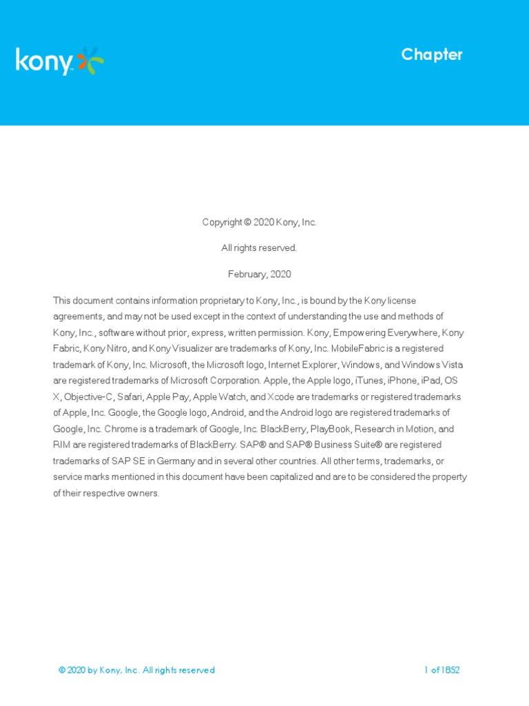 Kony Fabric User Guide | PDF | Web Application | Mobile App