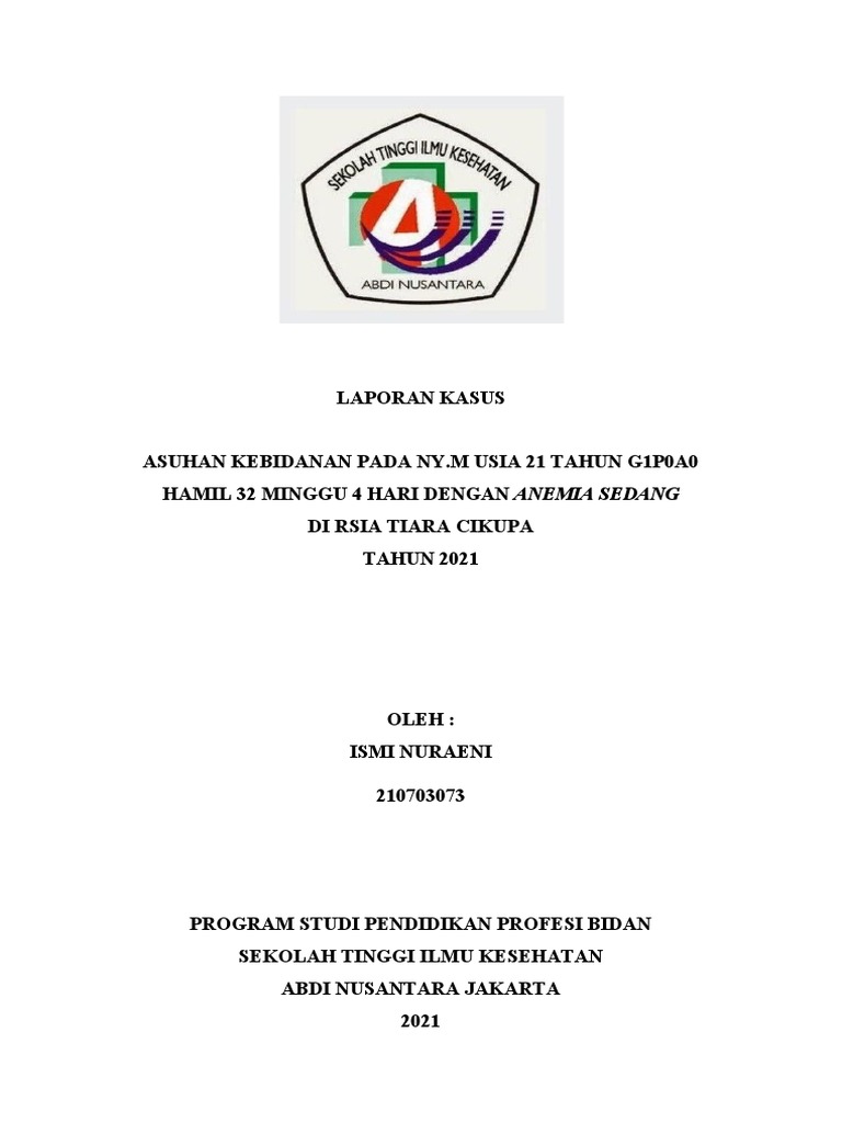 LAPORAN KASUS KEHAMILAN ISMI Fixx | PDF