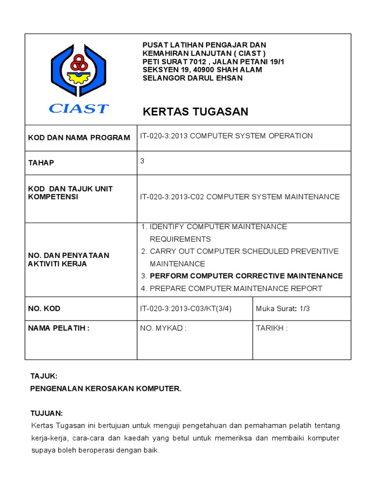 Contoh Kertas Tugasan - Teori 2023 | PDF