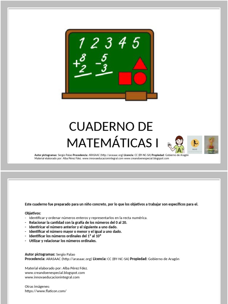 Cuaderno de Matemáticas para Niños | PDF