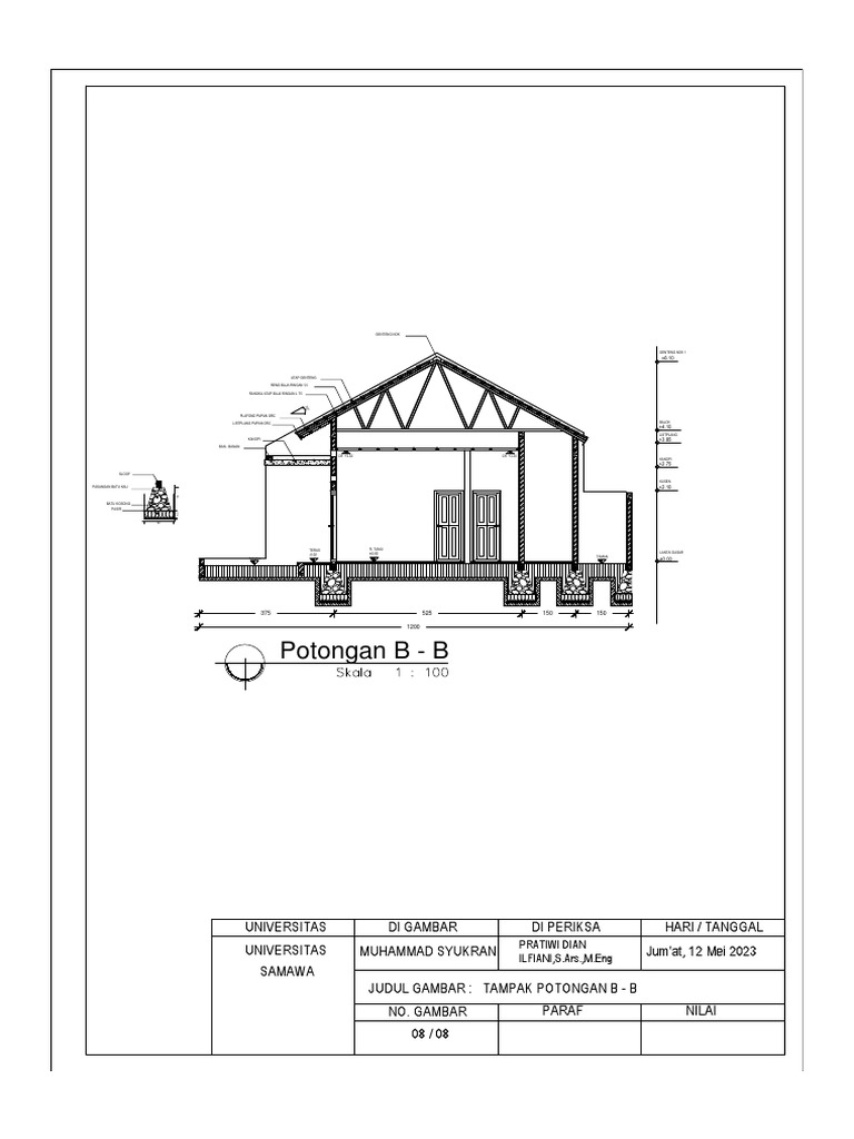 Potongan B - B | PDF