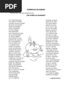 Poema Se Mato Un Tomate | PDF