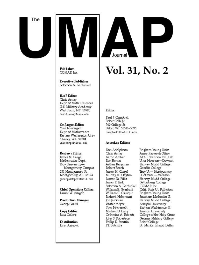 Umap 2010 Mcm&Icm | PDF | Collision | Oscillation