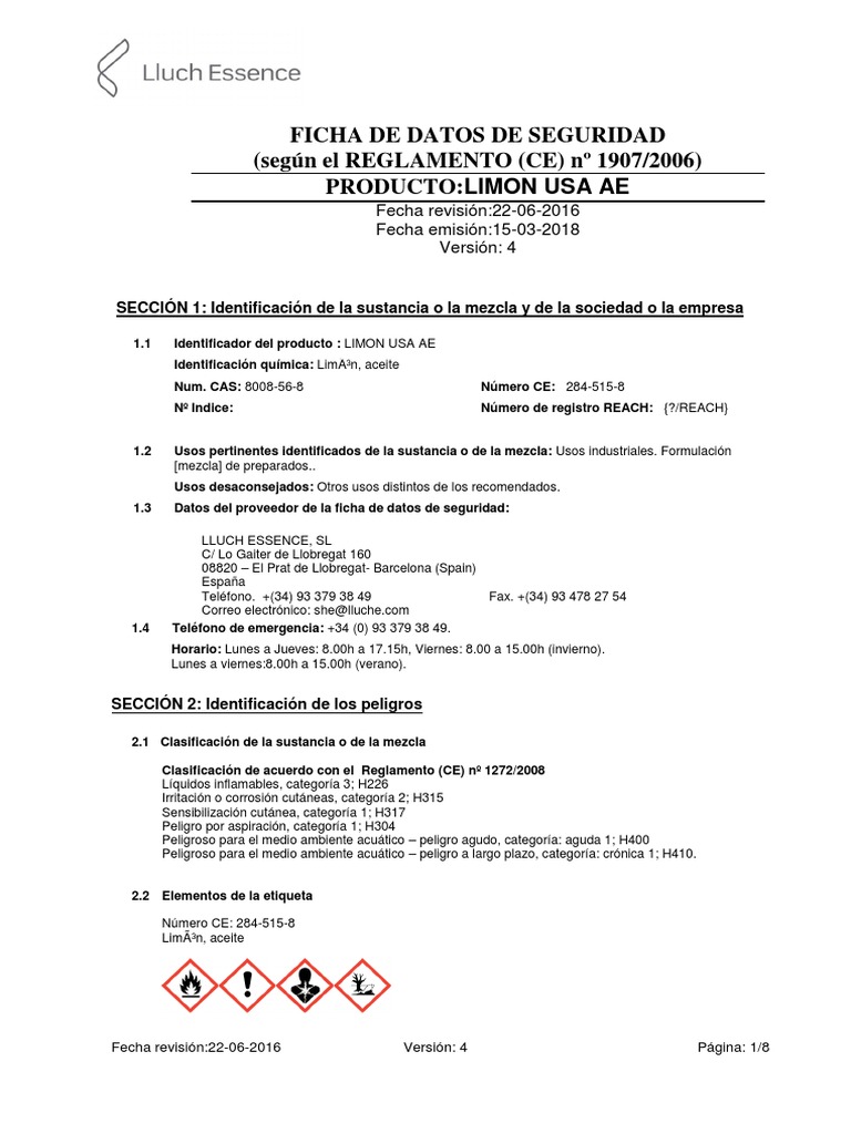 Ficha Tecnica Patito | Descargar gratis PDF | Agua | Química