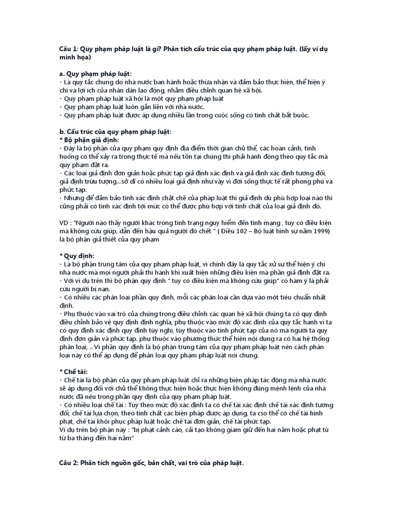 ôn tập PLDC | PDF