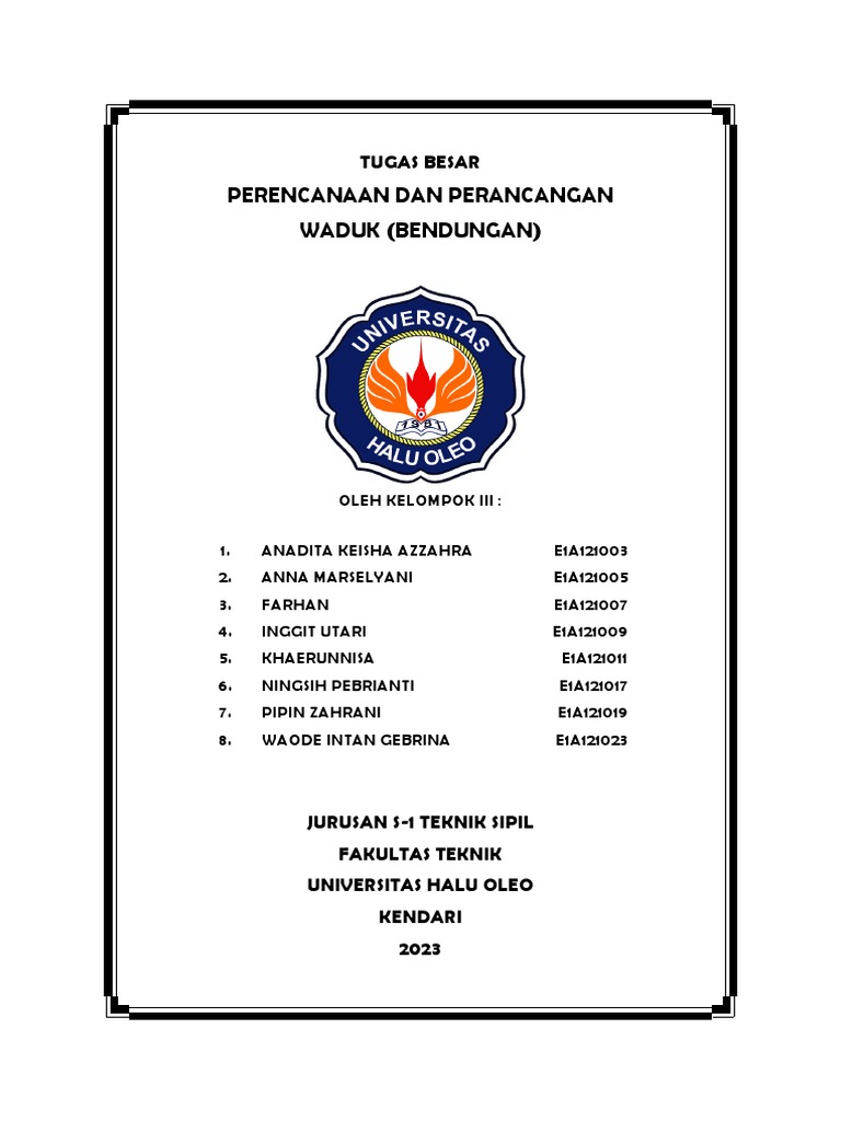 Tugas Besar Perencanaan Bendungan | PDF