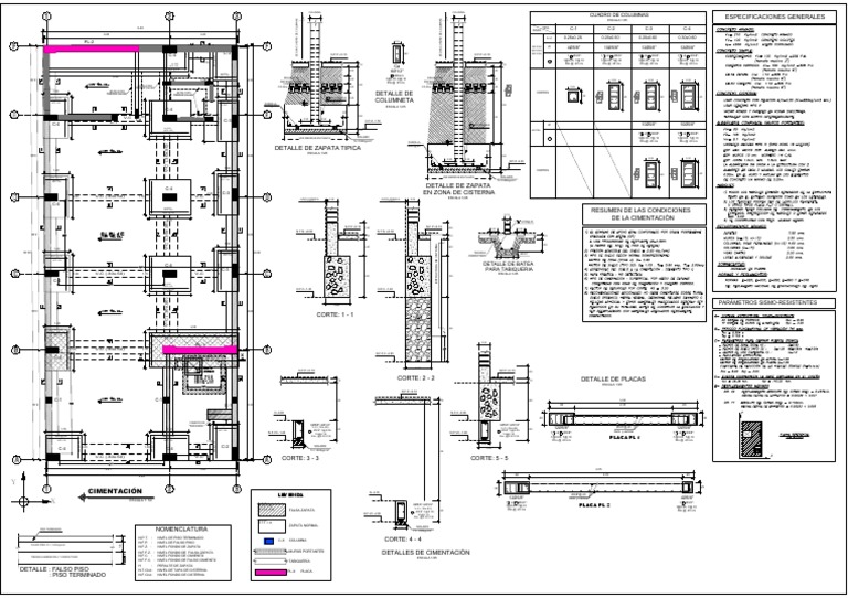 Especificaciones Generales: Columneta Detalle de | PDF