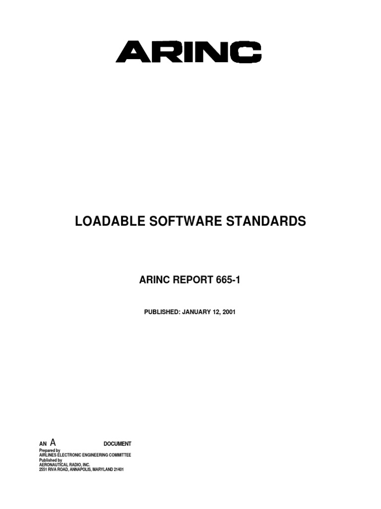ARINC 665-1 Loadable SW Standards | PDF | String (Computer Science) | File Format