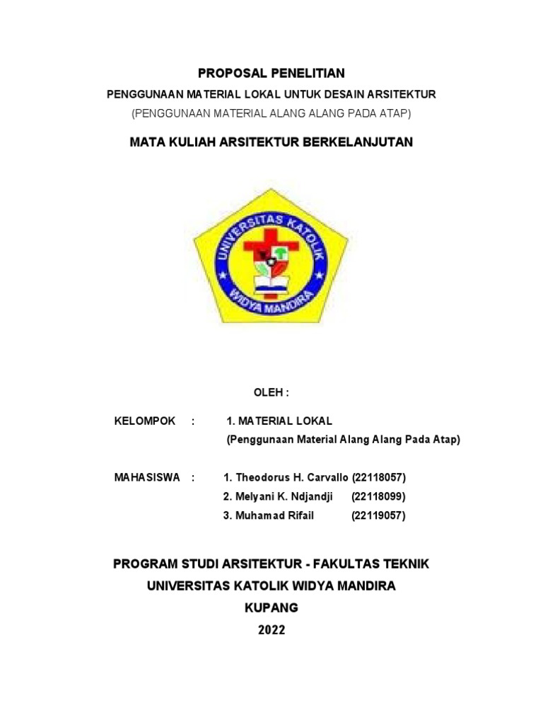 Proposal Penelitian | PDF