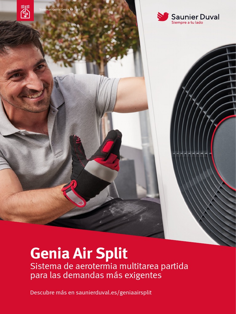 Saunier Duval Genia Air Split Catalogo Comercial | PDF | Tecnologías sostenibles