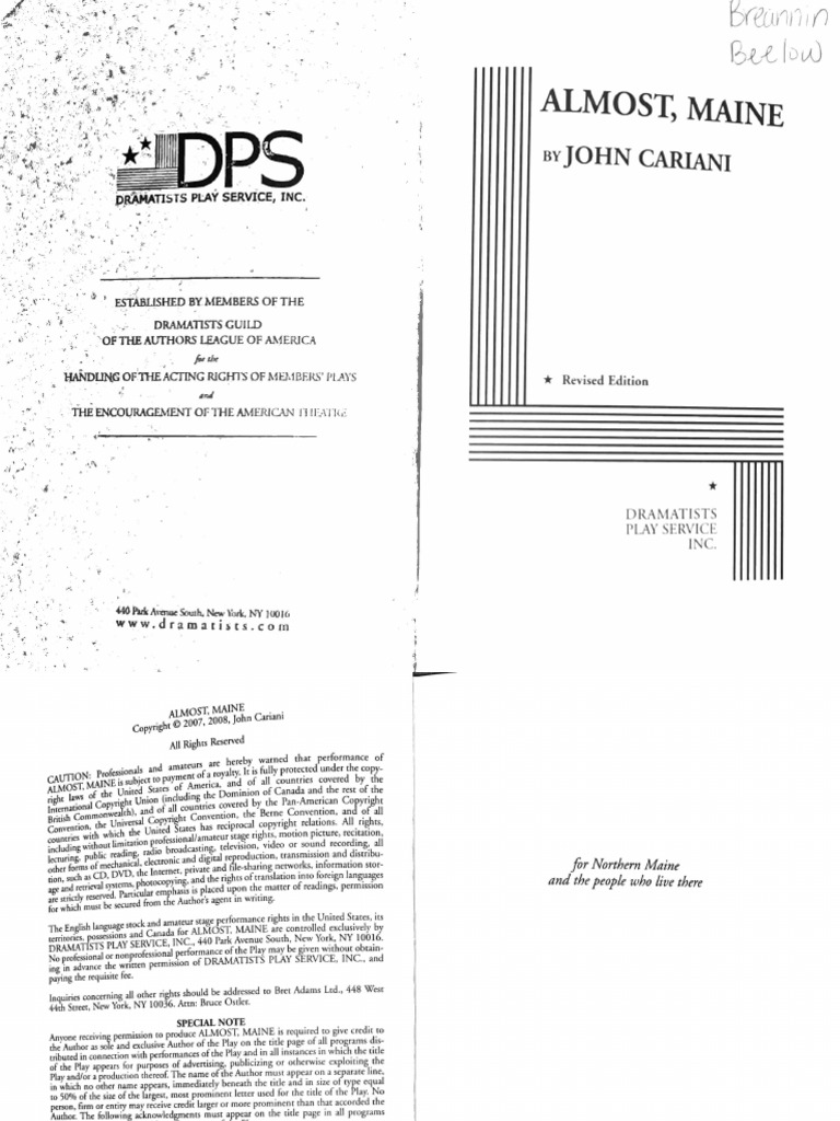 Almost Maine-Script PDF | PDF