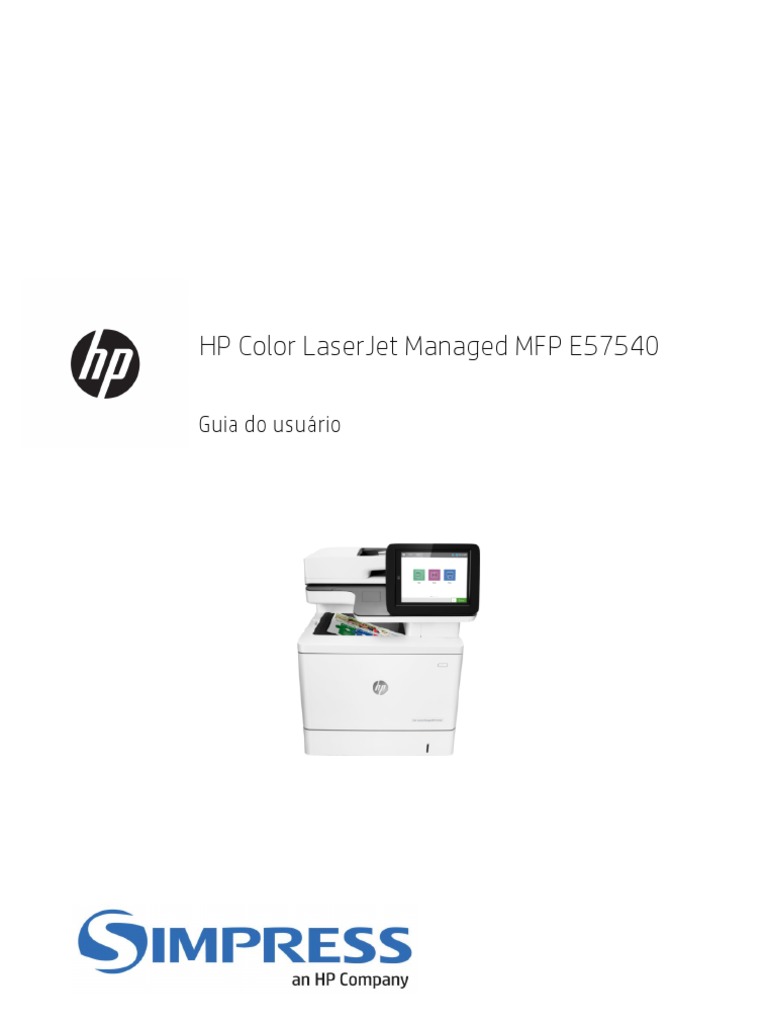 Guia de Usuario - E57540dn | PDF | USB | Driver de dispositivo