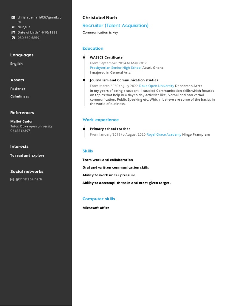 CV 2023-07-12 Christabel Narh | PDF