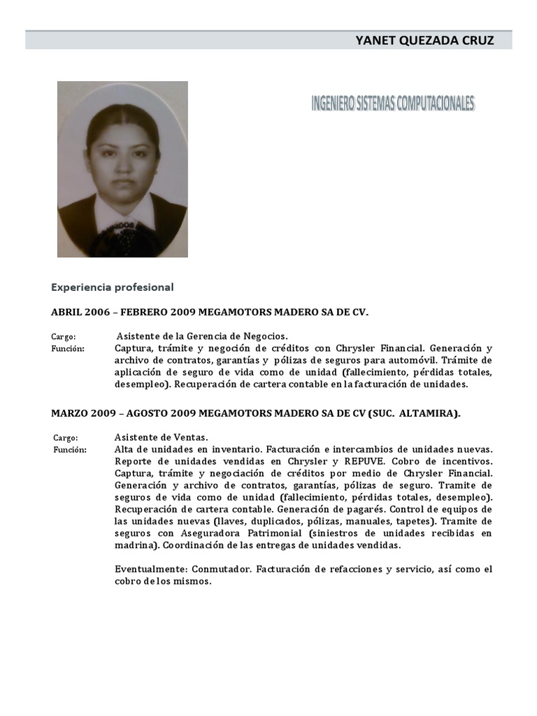 Curriculum Vitae Yannis | PDF | Seguro | Informática