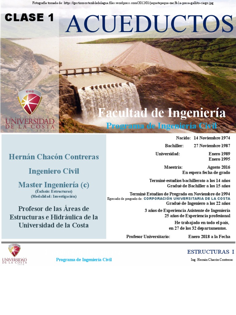Acueductos - Clase 1A | PDF | Ingeniería Ambiental | Agua y política