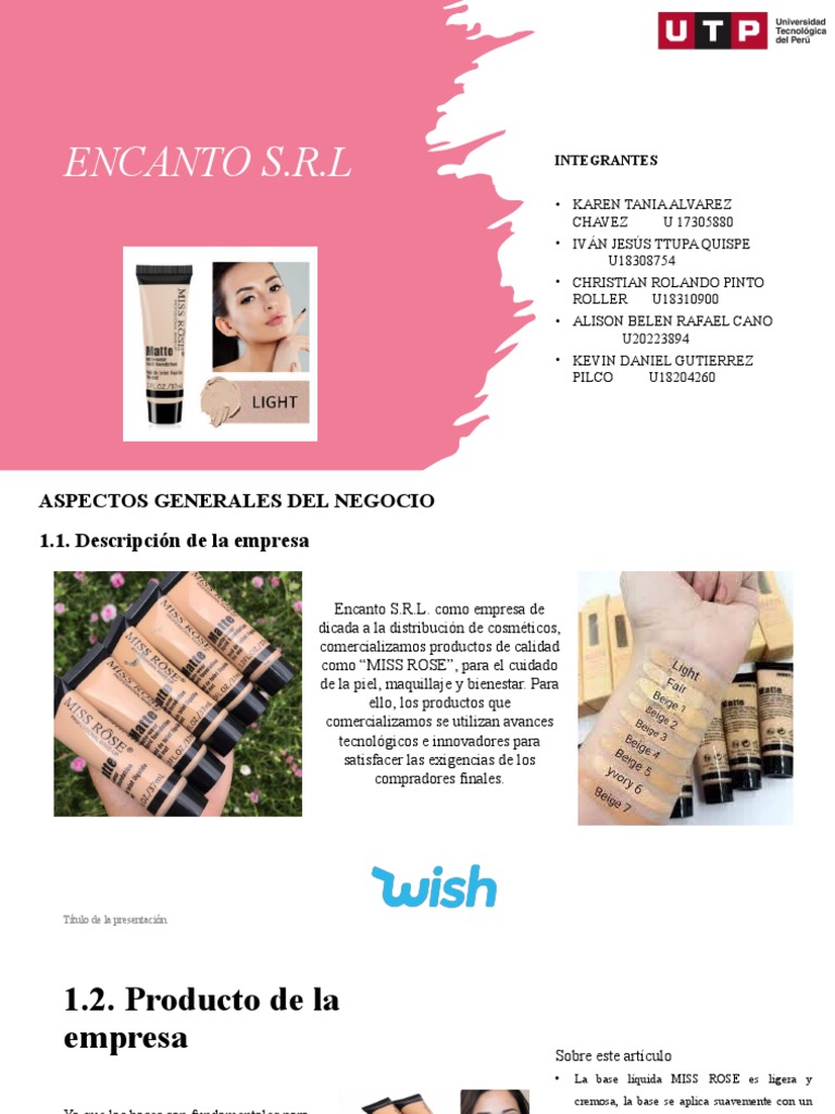 Expo Encanto SRL | PDF | Calidad (comercial) | Marketing