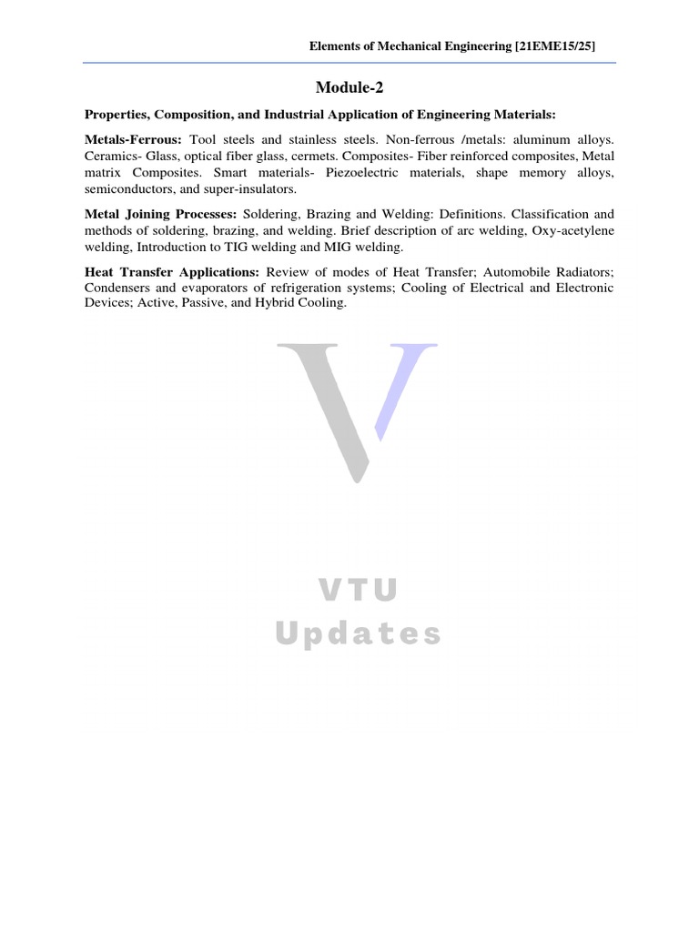 EME Module 2 | PDF | Construction | Welding