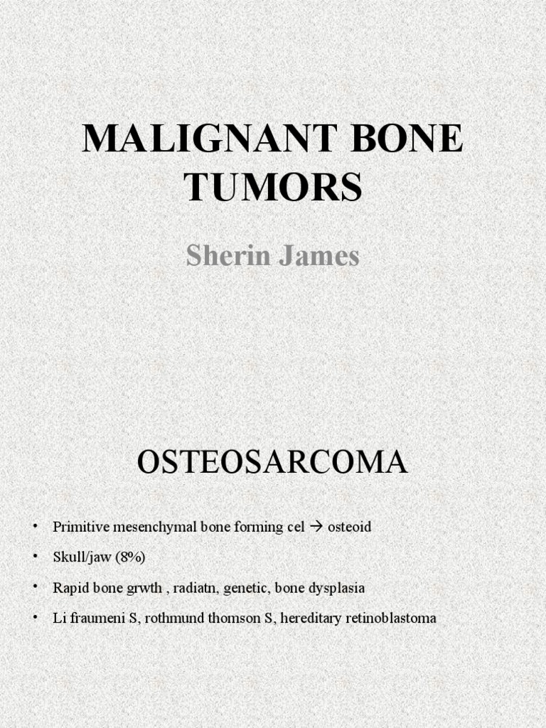 Osteosarcoma | PDF | Bone | Clinical Medicine