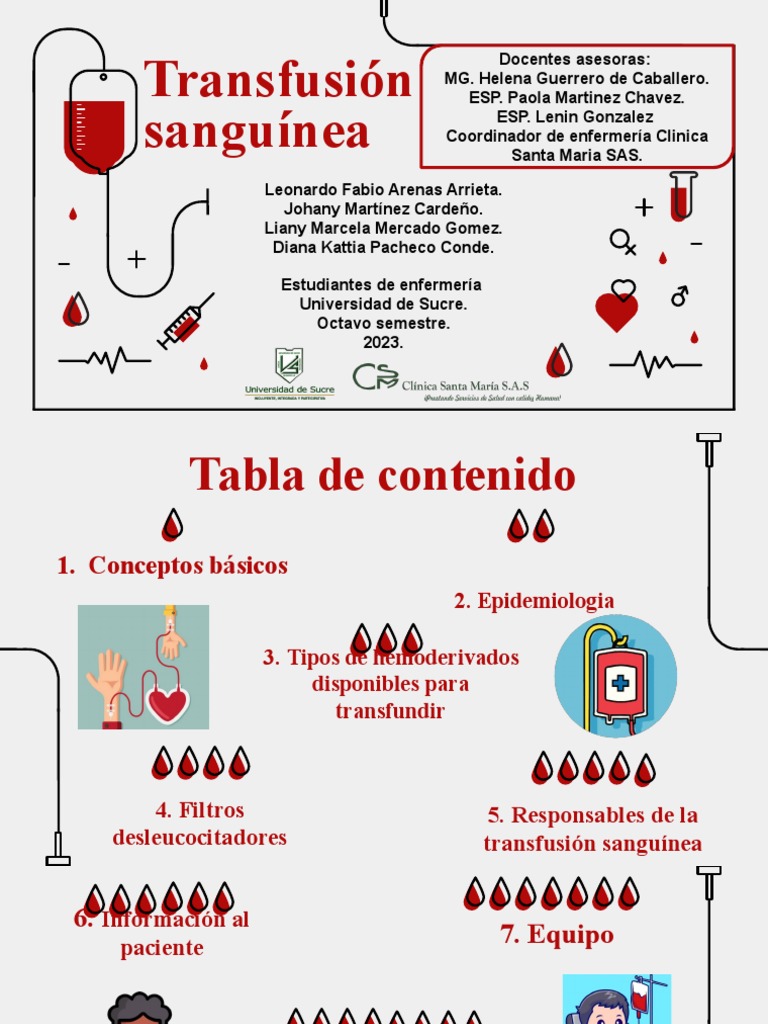 Transfusión Sanguinea | PDF | Transfusión de sangre | Sangre