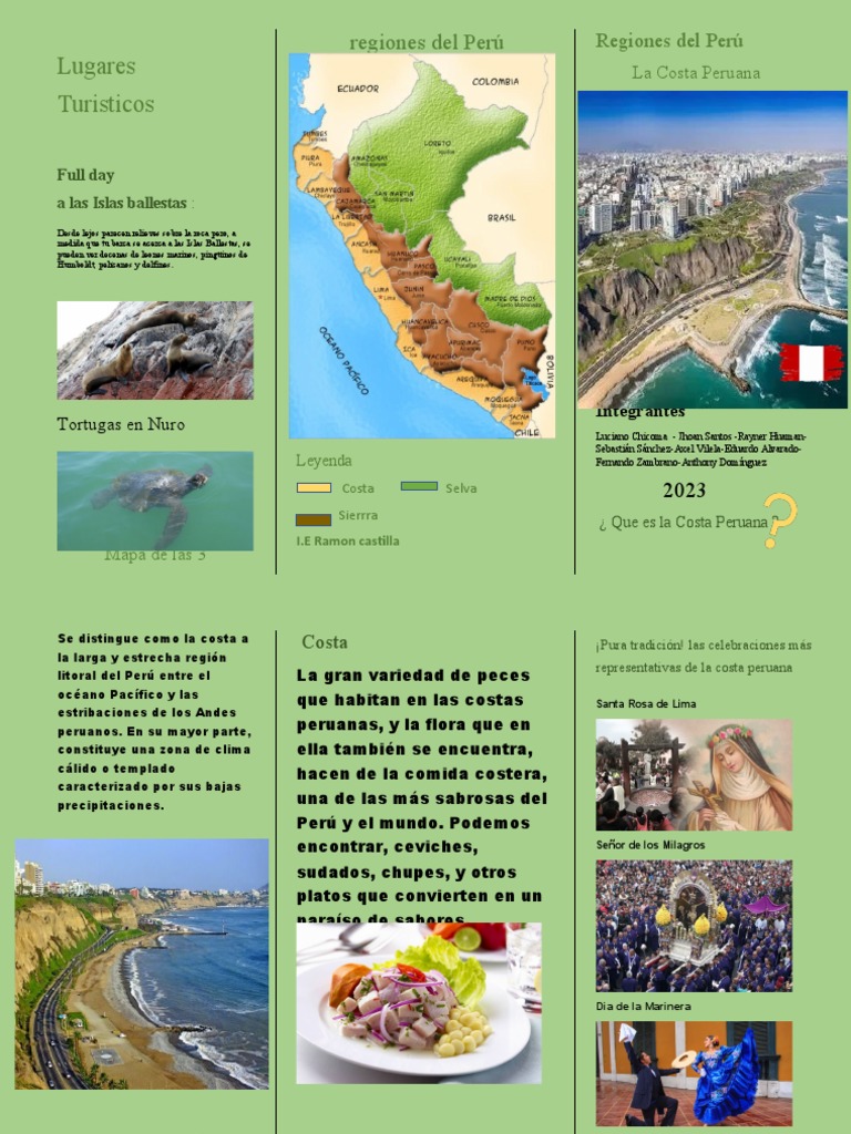 Descubre la Costa Peruana: Turismo y Gastronomía | PDF