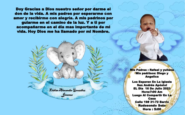 Eithan Bautizo 3 | PDF