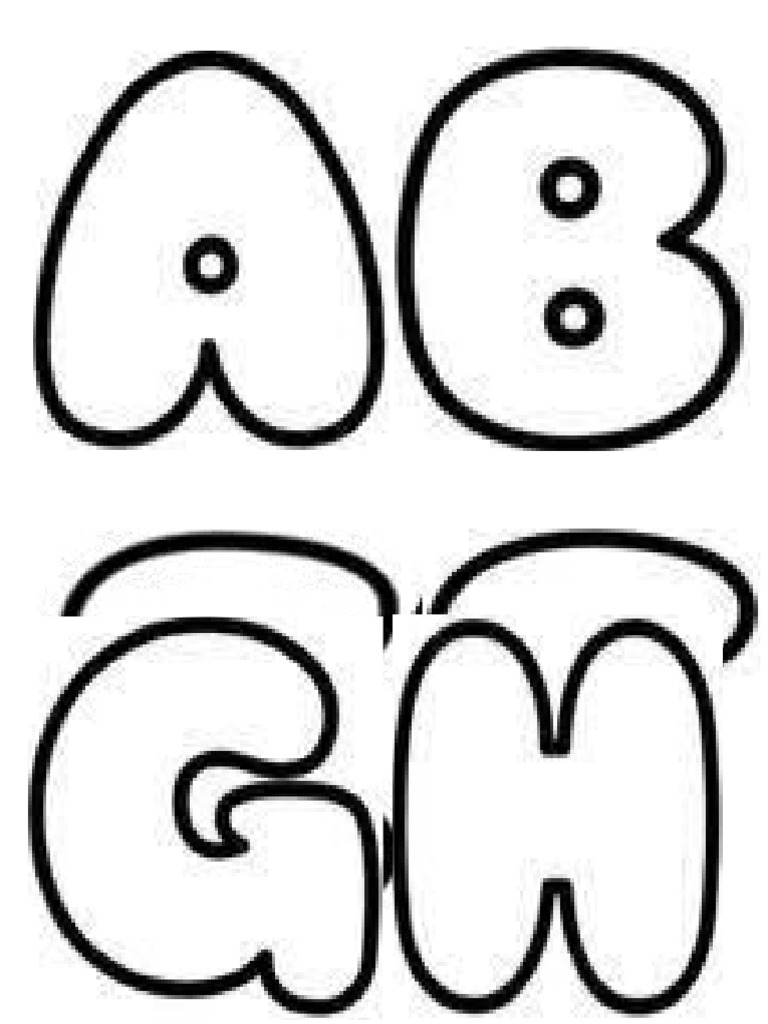 Letras Burbuja | PDF