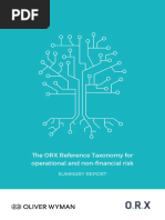 ORX Cause & Impacts Operational Risk Reference Taxonomy Summary | PDF ...