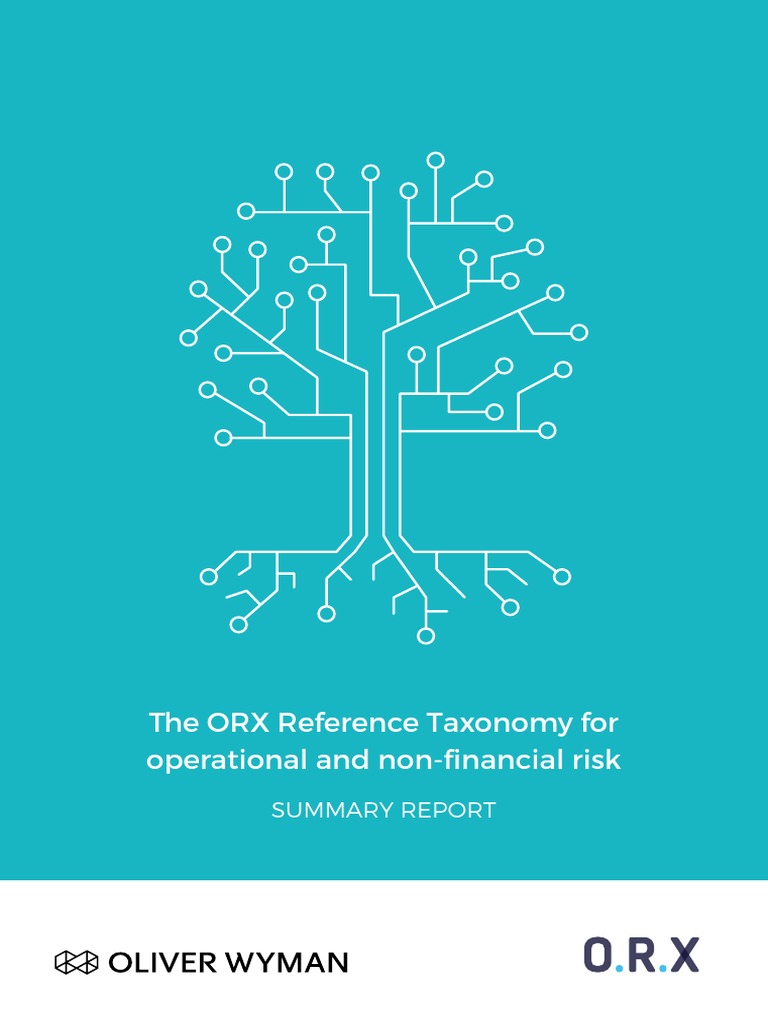ORX Reference Taxonomy Summary Report | PDF | Risk | Fraud