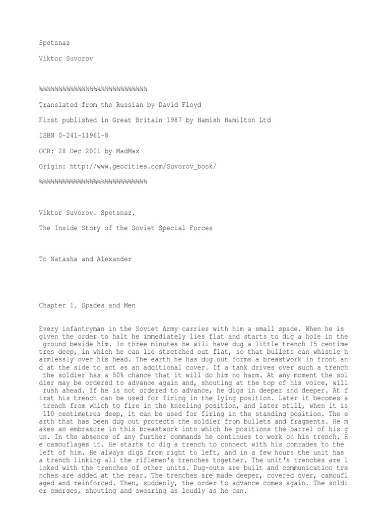 Spetsnaz | PDF | Airborne Forces | Paratrooper