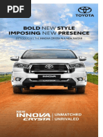 Innova Crysta Dimensions in Feet | PDF
