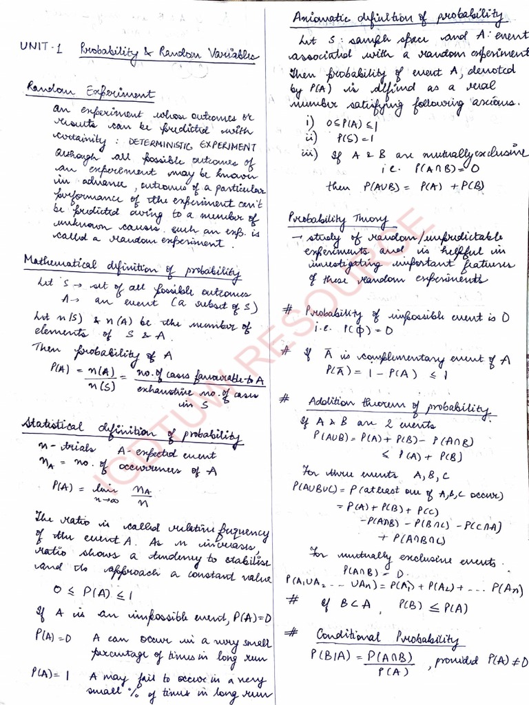 Probability and Statistics | PDF