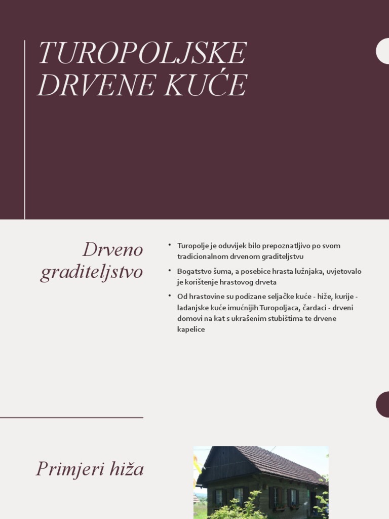 Turopoljske Drvene Kuće | PDF