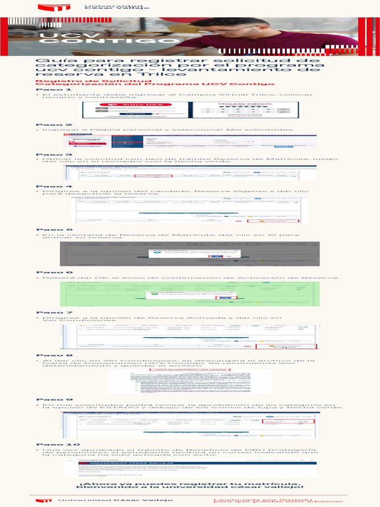 Guía para Registrar Solicitud de Categorización Por El Programa Ucv Contigo - Levantamiento de ...