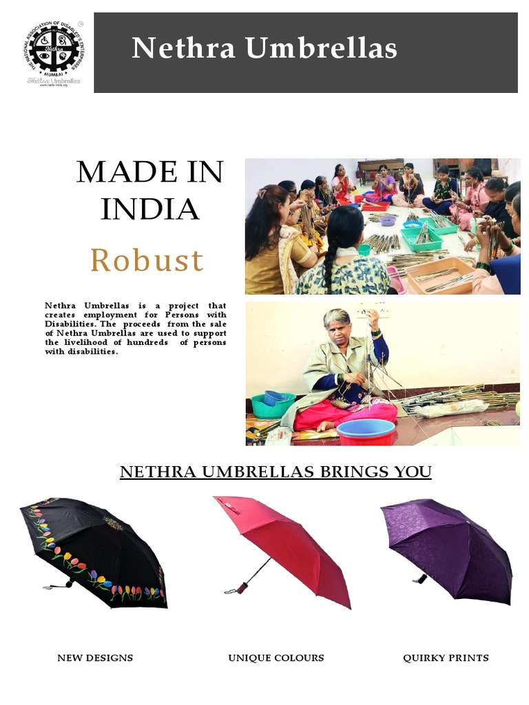 Nethra Umbrellas Catalogue - 2023. | PDF