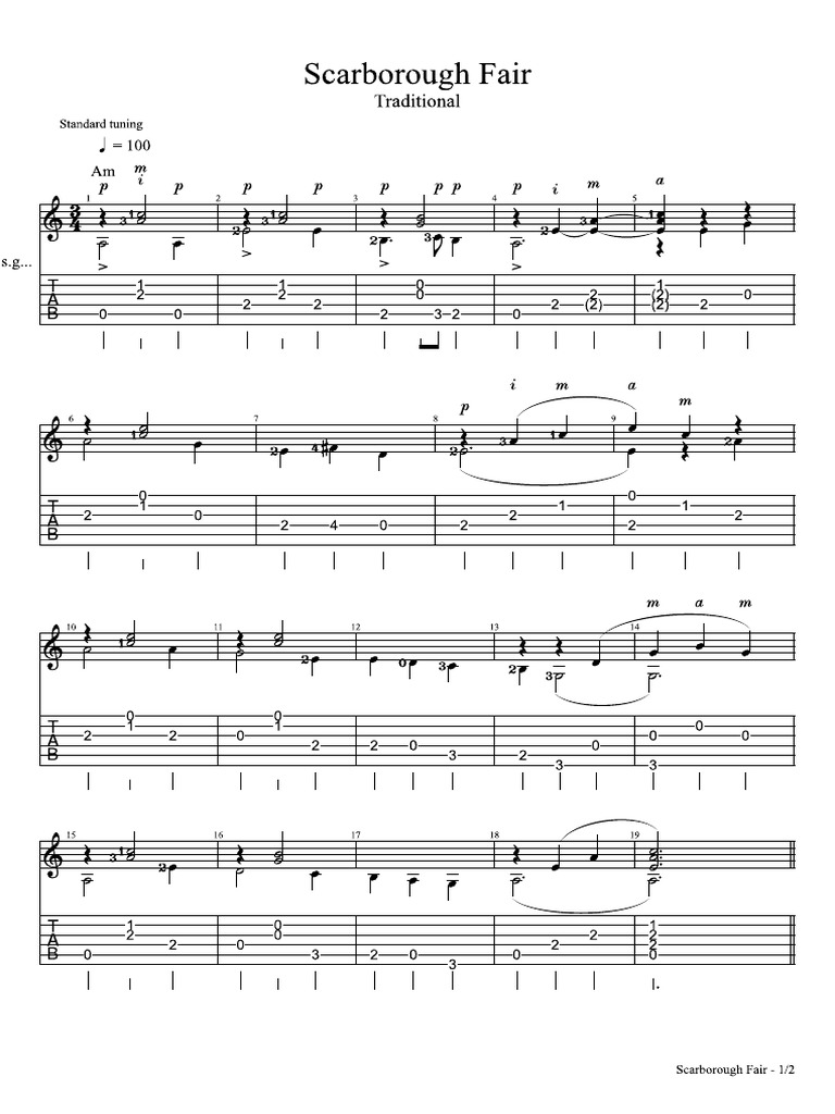 Traditional - Scarborough Fair | PDF