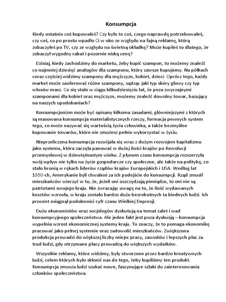 Consumption PDF