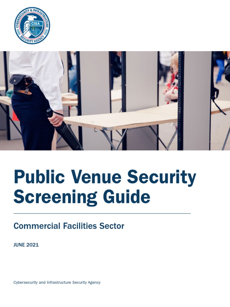 Public Venue Security Screening Guide - 508 - 0 | PDF | Americans With ...